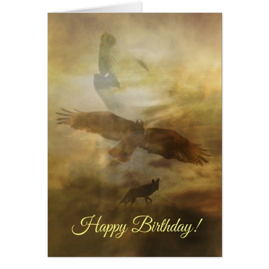 Happy Birthday Spiritual Native American Card | Zazzle.com