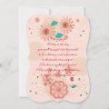 Happy Birthday - Spring Peach Flowers Garden Decor Invitation | Zazzle