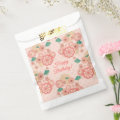 Happy Birthday - Spring Peach Flowers Garden Favor Bag | Zazzle