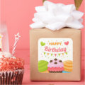Happy Birthday Square Sticker | Zazzle