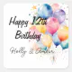 Happy Birthday Square Sticker | Zazzle