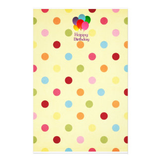 Happy Birthday Stationery Templates