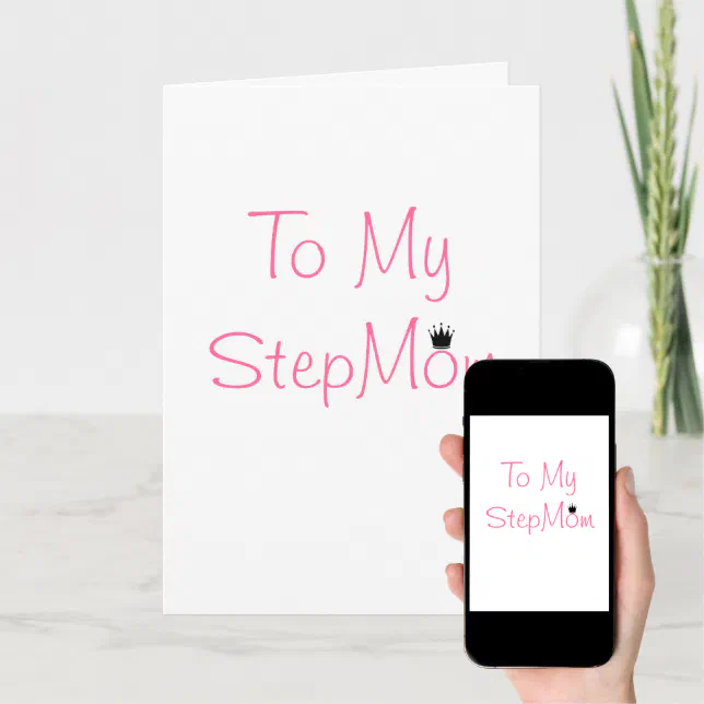 Happy Birthday Stepmom Card Zazzle