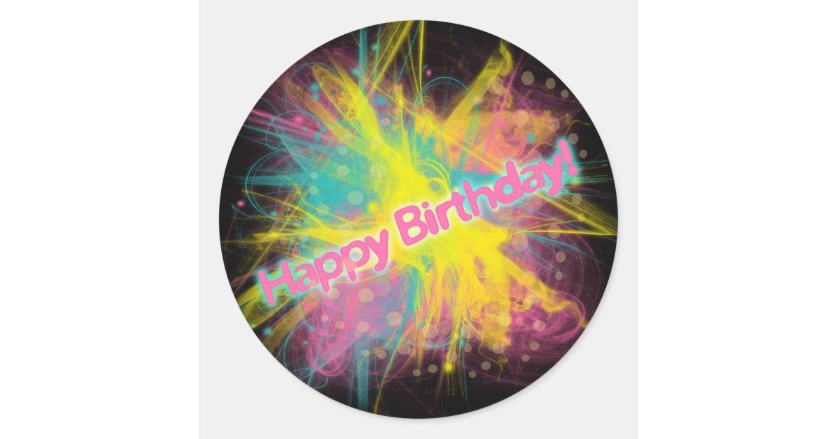Happy Birthday Sticker | Zazzle