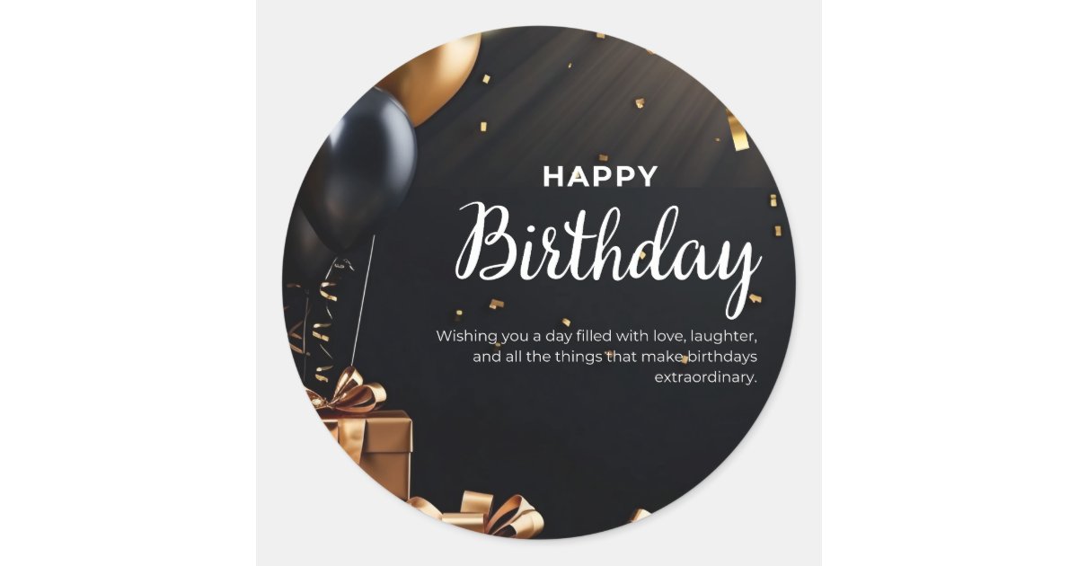 Happy Birthday Sticker | Zazzle