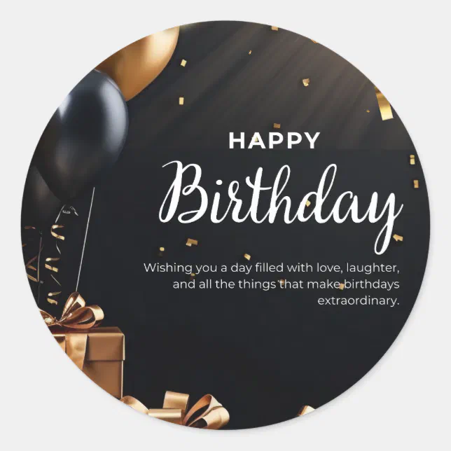 Happy Birthday Sticker | Zazzle