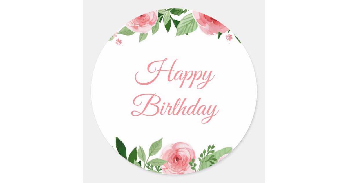 Happy Birthday Stickers | Zazzle