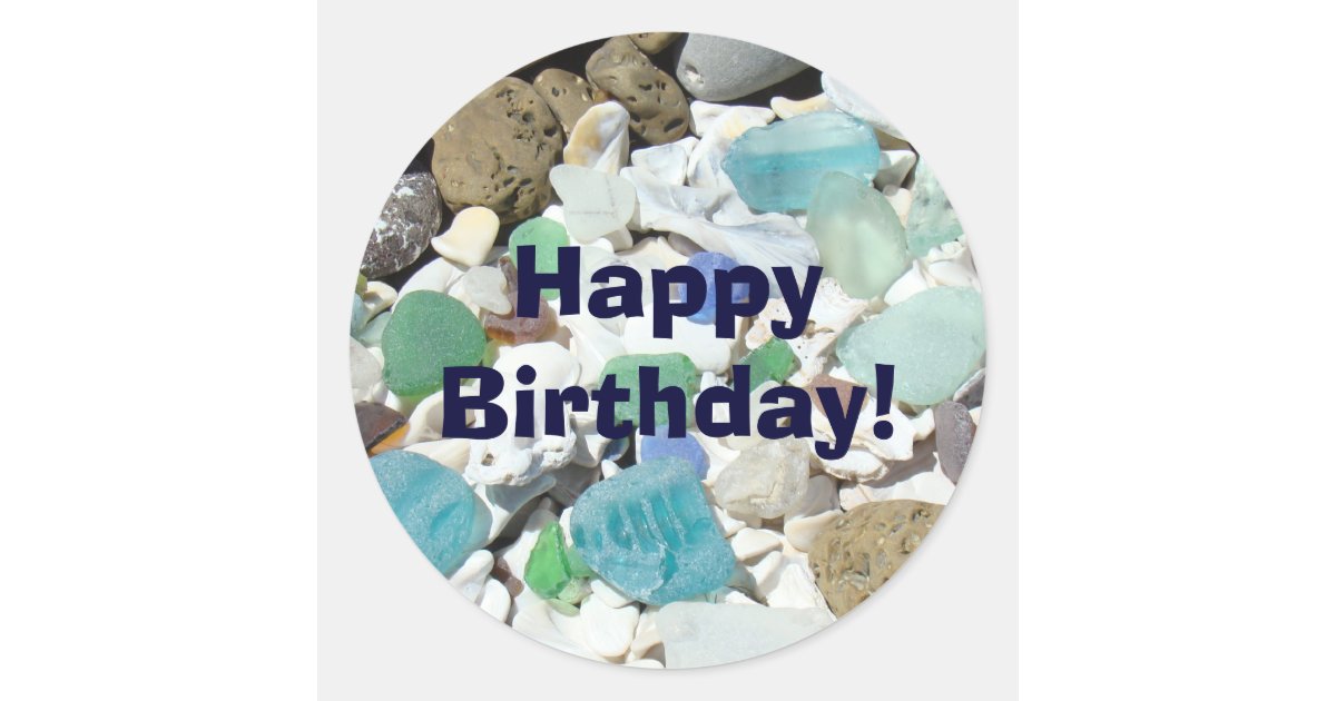 Happy Birthday! stickers envelope seals Invitation | Zazzle