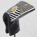 Happy Birthday Stripes Name Message Putter Golf Head Cover | Zazzle
