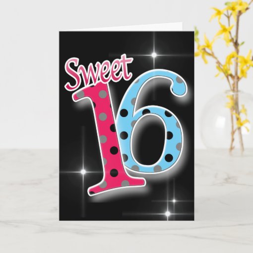 Happy Birthday Sweet Sixteen 16th Card | Zazzle