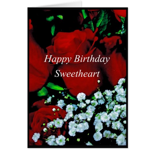 Happy Birthday Sweetheart Card | Zazzle.com