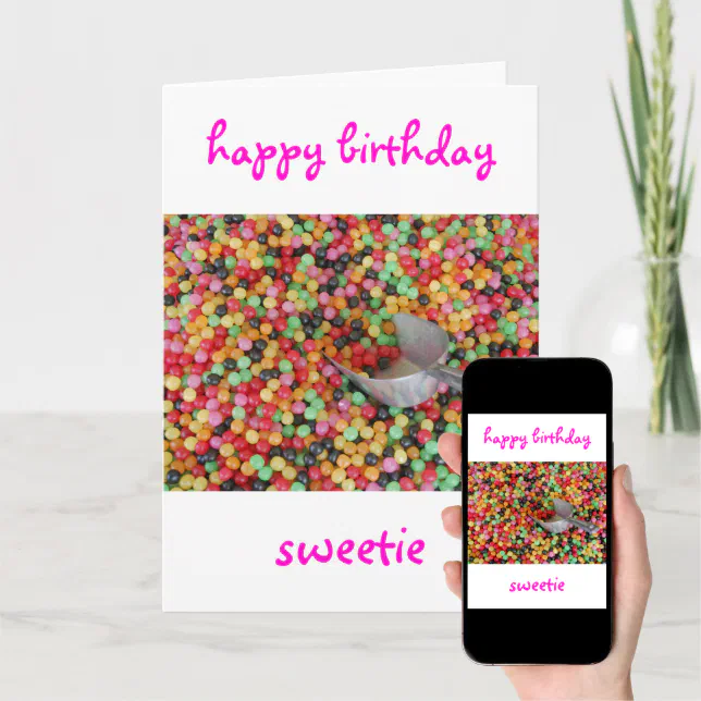 Happy Birthday Sweetie Card | Zazzle
