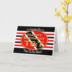 Happy Birthday T&T Card | Zazzle