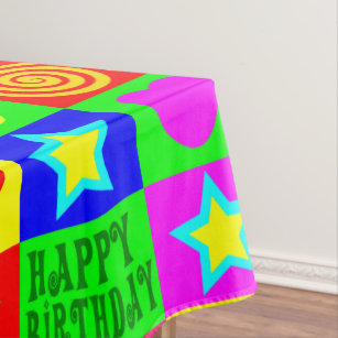 Happy Birthday Tablecloths | Zazzle