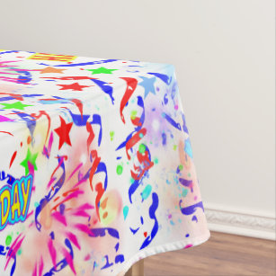 Happy Birthday Tablecloths | Zazzle