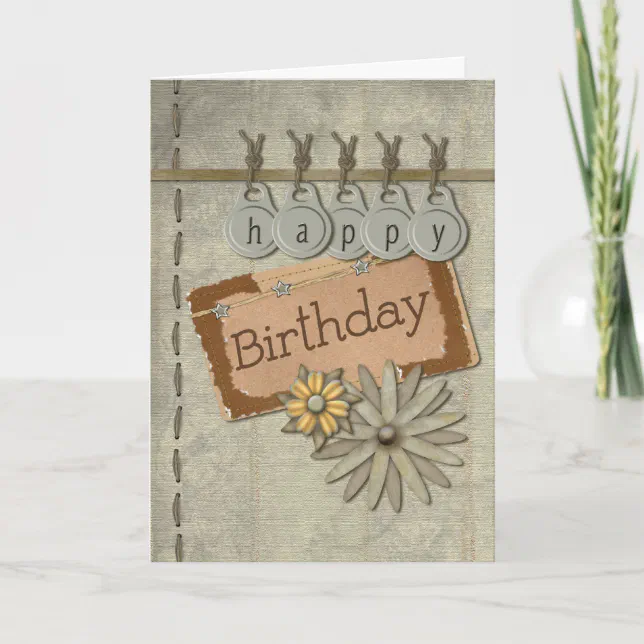 Happy Birthday Tags Card | Zazzle