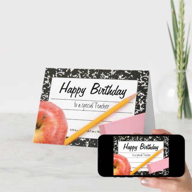 Happy Birthday Teacher Card | Zazzle