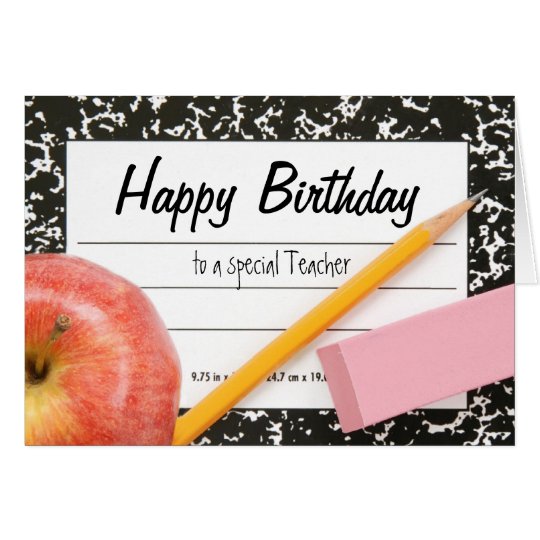 Happy Birthday Teacher Card Template Printable Templates Free