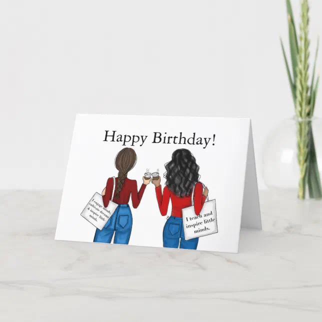 Happy Birthday Teacher Greeting Card | Zazzle