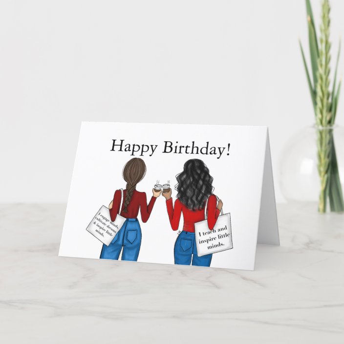 Happy Birthday Teacher Greeting Card | Zazzle.com