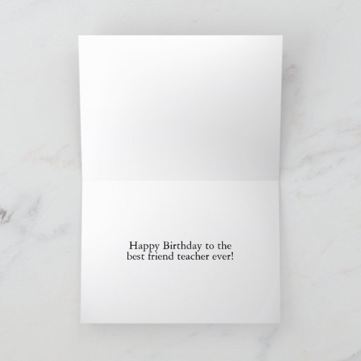 Happy Birthday Teacher Greeting Card | Zazzle