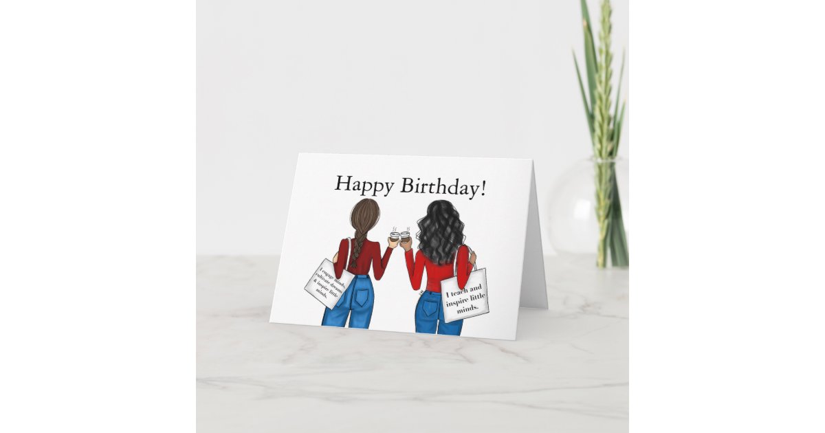 Happy Birthday Teacher Greeting Card | Zazzle