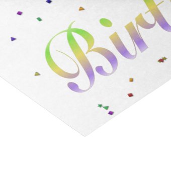 Happy Birthday Tissue Paper | Zazzle