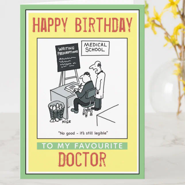 Happy Birthday to a Doctor Card | Zazzle