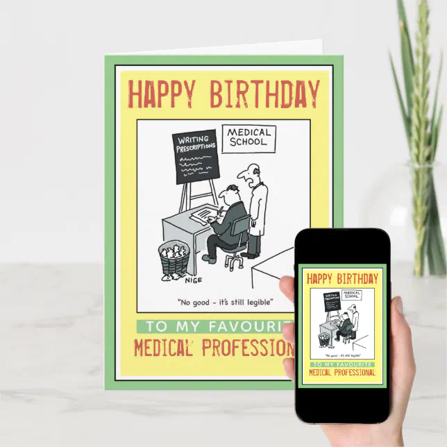 Happy Birthday to a Medical Professional Card | Zazzle