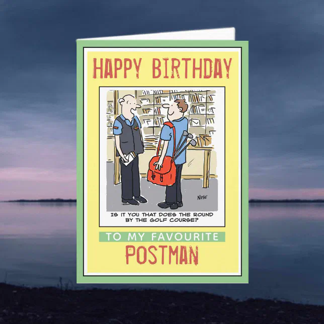Happy Birthday to a Postman Card | Zazzle