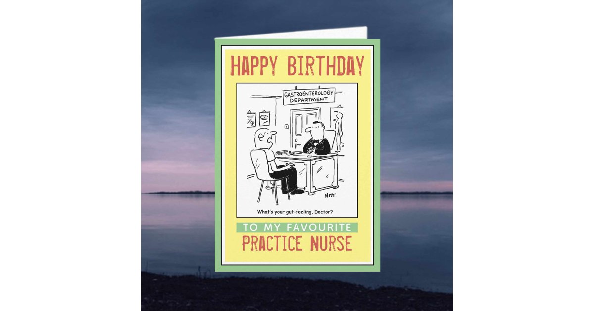 Happy Birthday to a Practice Nurse Card | Zazzle