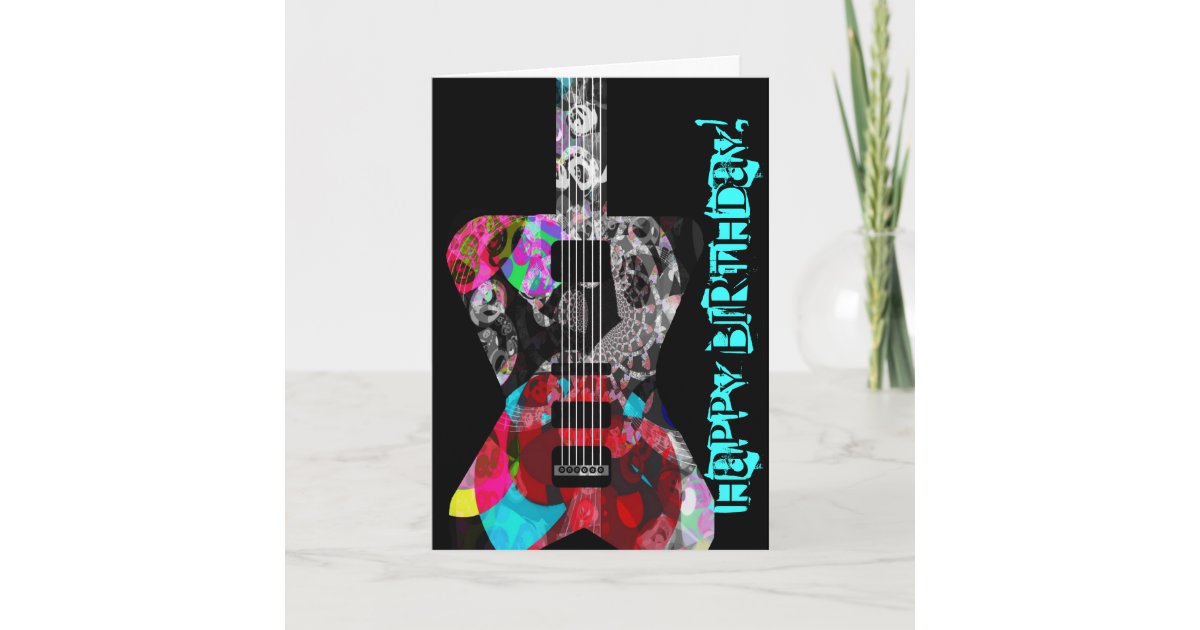 Happy Birthday to a Real Rocker Greeting Card! Card | Zazzle