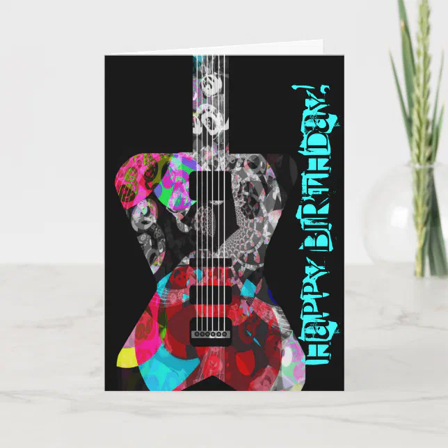 Happy Birthday to a Real Rocker Greeting Card! Card | Zazzle