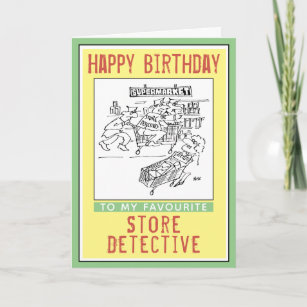 Detective Birthday Cards | Zazzle
