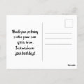 Happy Birthday To A Valued Employee Postcard | Zazzle