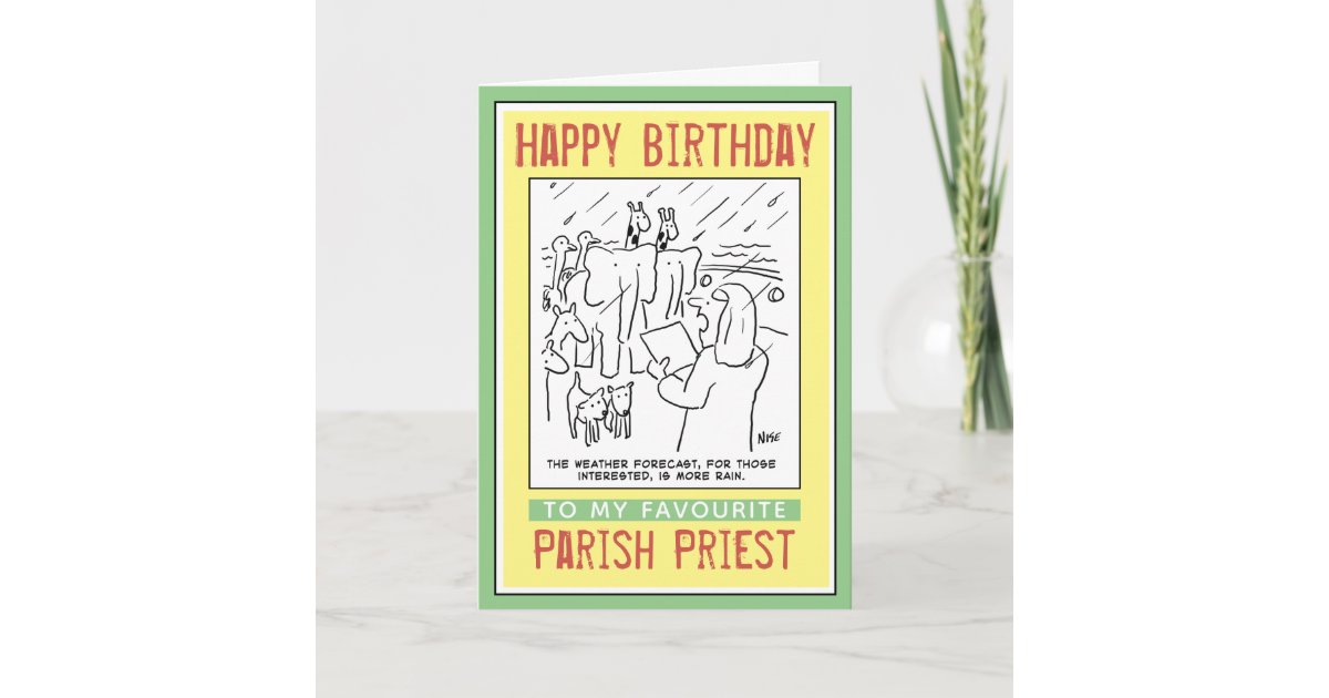 Happy Birthday to a Vicar or Parish Priest. Card | Zazzle