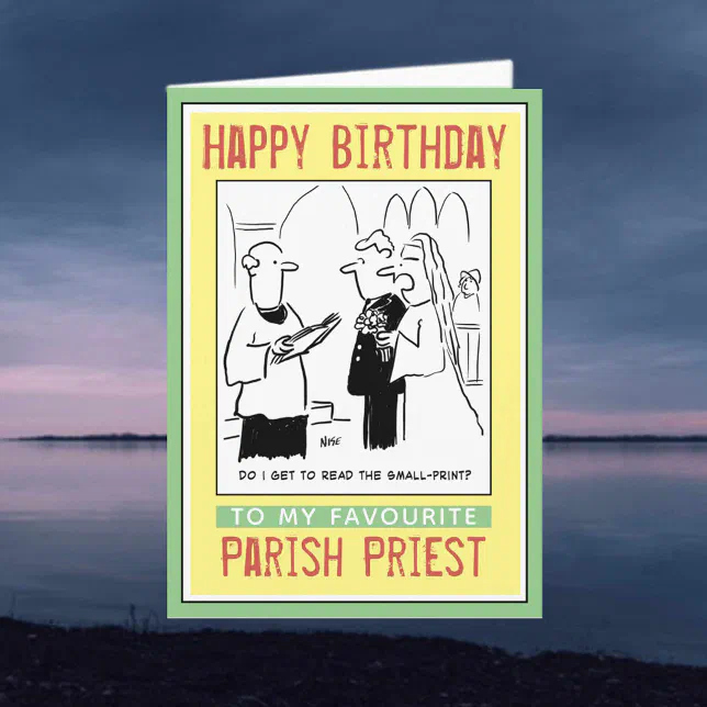 Happy Birthday to a Vicar or Parish Priest. Card | Zazzle