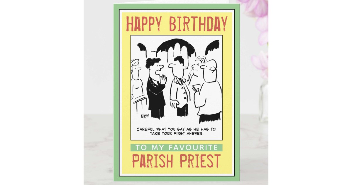 Happy Birthday to a Vicar or Parish Priest. Card | Zazzle