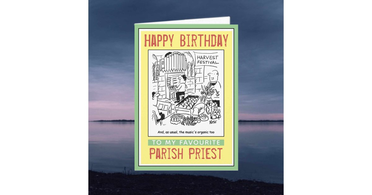 Happy Birthday to a Vicar or Parish Priest. Card | Zazzle