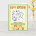 Happy Birthday to a Weather Forecaster. Card | Zazzle