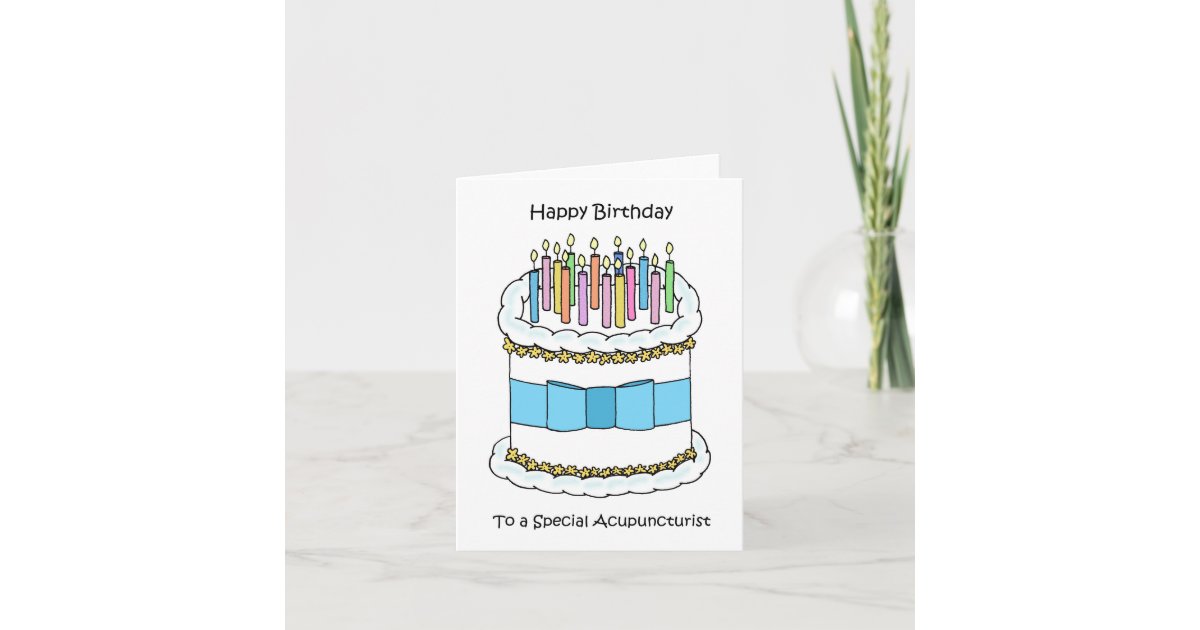 Happy Birthday to Acupuncturist Card | Zazzle