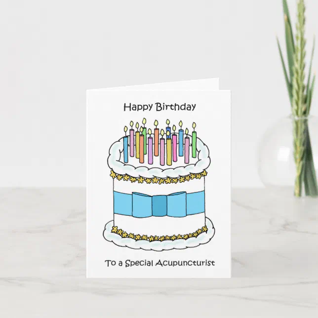 Happy Birthday to Acupuncturist Card | Zazzle
