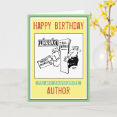 Happy Birthday to an Author Card | Zazzle
