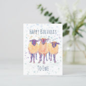 Happy Birthday To Ewe Postcard | Zazzle