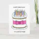 Happy Birthday to Forager Cake and Candles Card | Zazzle