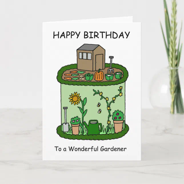 Happy Birthday to Gardener Card | Zazzle