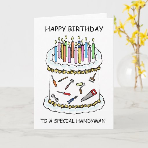 Happy Birthday to Handyman Card | Zazzle