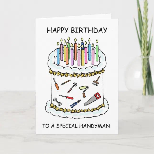 Happy Birthday to Handyman Card | Zazzle
