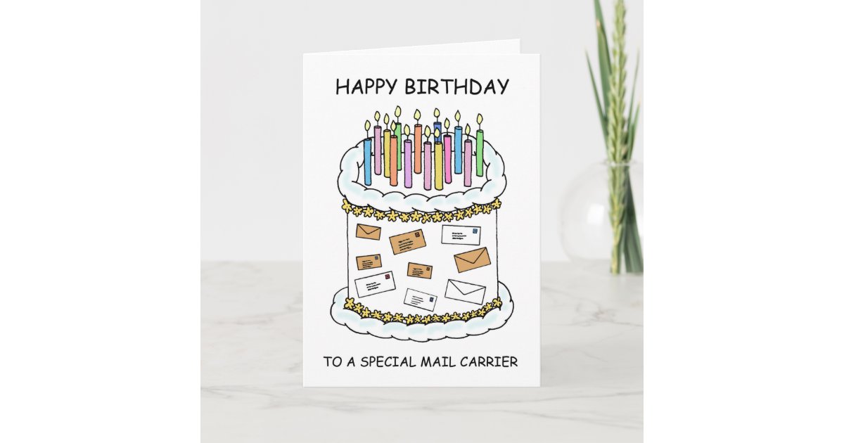 Happy Birthday to Mail Carrier Card | Zazzle