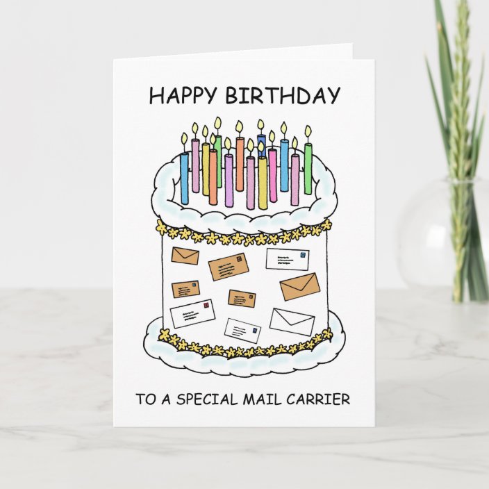 Happy Birthday to Mail Carrier Card | Zazzle
